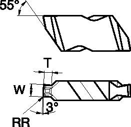 Top Notch™ NGC2C215R150K Groove and Turn Insert 4109842 - Kennametal