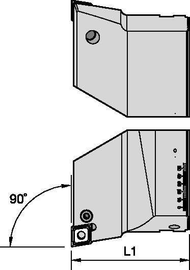 Bridge Tool 90° Lead Rough Boring Head