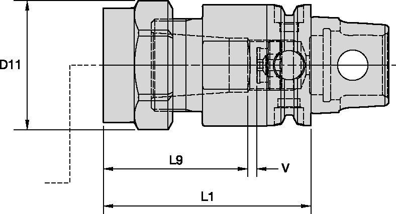 KM50TS™ Shank Tools TG Single-Angle Collet Chucks