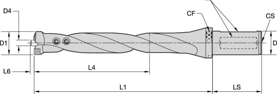 HTSC • Flanged Shank • 8 x D • Inch