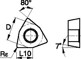 Screw-On • WCMT Insert • Positive • FP