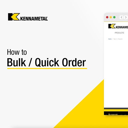 Digital Shopping Experience Tutorials | Kennametal