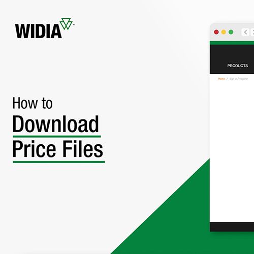 How to Download Price Files | WIDIA