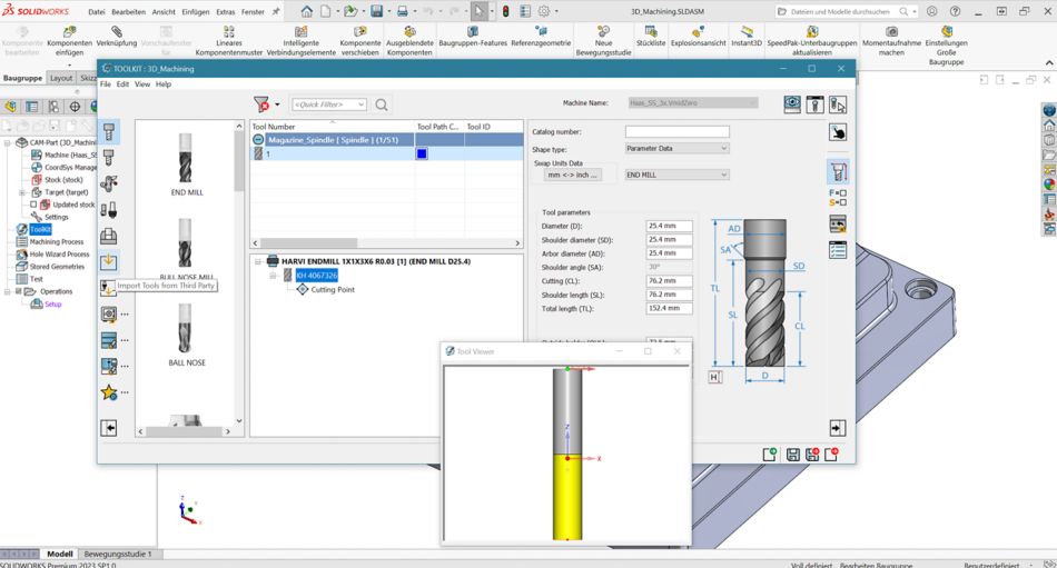 SolidCAM - Kennametal Cutting Tool Database Now Available!